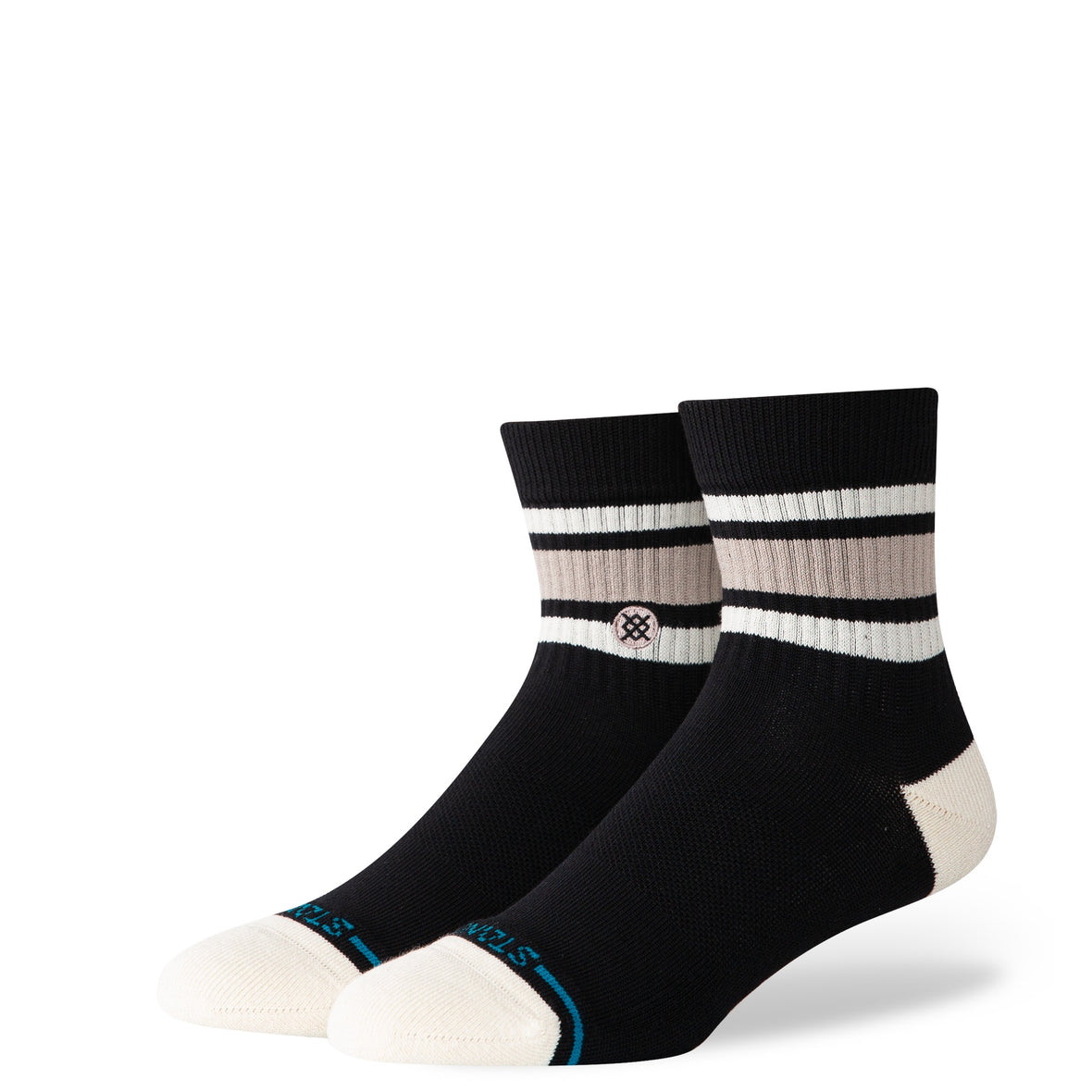 Boyd Quarter: String Grey | FloorPlay Socks